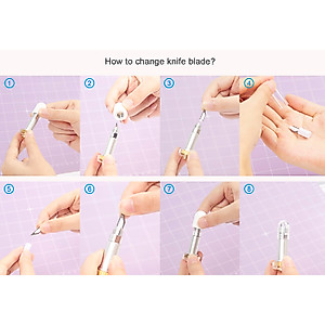 FAHUNG Replacement Knife Blade Kit for Maker 3/Maker Knife Blade Housing, Sturdy and Sharp Wood Cutting Blade Cuts Balsa, Basswood, Chipboard, Tooling Leather, Matboard and More