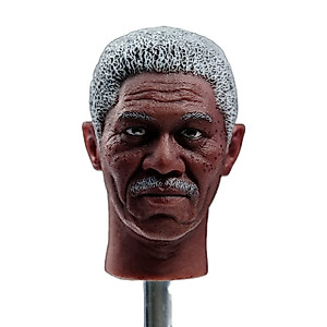 1/6 Scale Male Head Sculpt, European Man Long Neck Head Carved Old Version for 12inch Action Figure Body Doll (F)