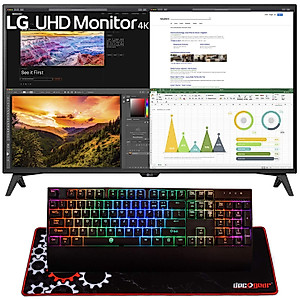 LG 43UN700T-B 43" 4K 3840x2160 IPS HDR 10 Monitor with Deco Gear Gaming Bundle