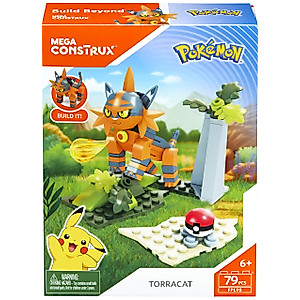 Mega Construx Pokemon Torracat Building Set