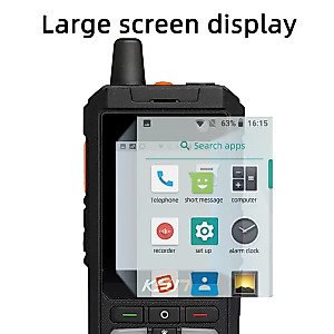 Walkie Talkie Phone Zello 4G Network Radio 100 Miles Long Range Handheld Smartphone WiFi Camera 2.4 Inch Screen Android KSUN ZL20