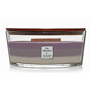Woodwick Ellipse Scented Candle, Amethyst Sky Trilogy, 16oz | Up to 50 Hours Burn Time