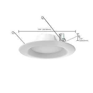Satco S29313 LED Recessed Downlight Retrofit, 9.8 Watts, 5-6 Inches, White