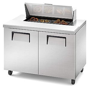 Thirteen Chefs Prep Table Cutting Board Replacement - White Plastic 48 x 11.75 x 0.5 Inch Compatible with True, Delfield, and Randell Models - Commercial Grade Poly for Restaurant Kitchen