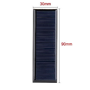 uxcell® 5Pcs 5.5V 60mA Poly Mini Solar Cell Panel Module DIY for Light Toys Charger 90mm x 30mm