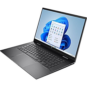 HP Envy x360 15.6" FHD IPS Touchscreen Laptop (AMD Ryzen 5 5500U 6-Core, 8GB RAM, 1TB PCIe SSD, AMD Radeon, Backlit KYB, Fingerprint, WiFi 6, Bluetooth 5.2, HD Webcam, Win 11 Home) with Hub