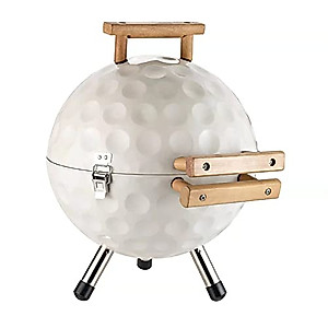 TAPIVA BBQ Grill Charcoal Grills Grill Portable Charcoal Football-Shaped Oven Spherical Grill Mini Round Outdoor Charcoal Barbecue Stove Foldable Kebab Stove