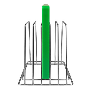 Professional Kitchen Cutting Board Organizer, 1" Slot Stainless Steel Rack NSF Fits Baking Sheets