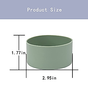 WILLFAN Protector Boot,Reduces Noise Protective Silicone Water Bottle Bottom Sleeve Compatible with Stanley Quencher Adventure 40oz & Stanley IceFlow 20oz 30oz（2 Packs） (Green)