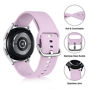 Meliya Silicone Band Compatible for Gizmo Watch 3 2 1, 20mm Soft Waterproof Gizmo Watch Band Replacement Bands, Breathable & Washable (Light Purple)