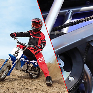 KAMIER 25H Roller Chain 10 Feet 480 Links Breaker for Razor MX350 MX500 MX650 SX500 RSF650 Dirt Bike E300 E200 E100 Electric Scooter ATV Quad Go Kart 47cc 49cc 2-Stroke Mini Pocket Rocket Bike Parts