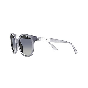A|X ARMANI EXCHANGE Women's AX4120S Cat Eye Sunglasses, Gradient Blue, 54 mm