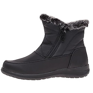 totes Dalia Womens Snow Boots, Black, 10 Wide
