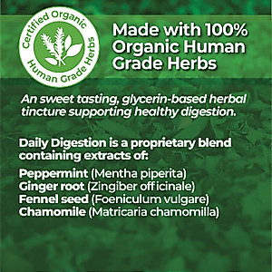 Animal Essentials Daily Digestion for Dogs & Cats - Digestive Support, Fresh Breath, Ginger Root, Fennel Seed Extract, Liquid Supplement - 1 Fl Oz