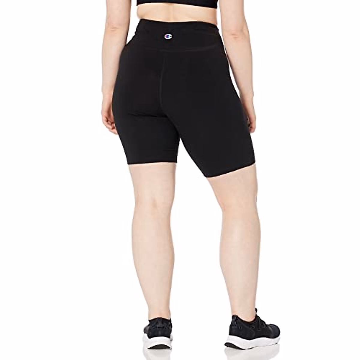 Champion womens 7" Authentic Bike Short Yoga Pants, Black-550761, Small US