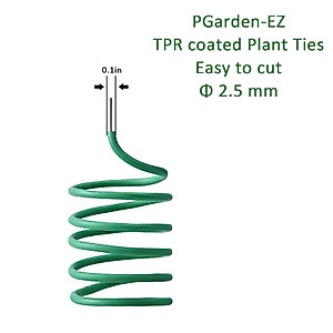 Plant Ties - 32.8ft Soft Twist Ties Green TPR Garden Ties Supply, for Supporting Plants Tomatoes Office Home Organizing