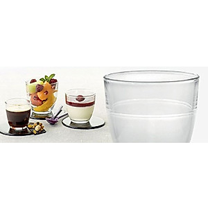 Duralex Made In France Gigogne Glass Tumbler Drinking Glasses, 5.75 ounce - Set of 6, Clear