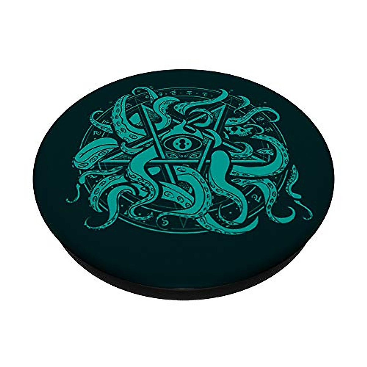 Cthulhu Elder Sign Pentagram PopSockets PopGrip: Swappable Grip for Phones & Tablets