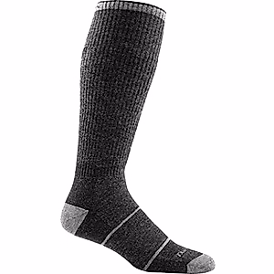 Darn Tough Men's Merino Wool Paul Bunyan Over-The-Calf Full Cushion Socks, Gravel, Large