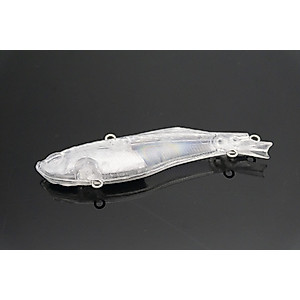 10PCS Unpainted VIB Lipless Sinking Fishing Pencil Lures 82mm 19.87g ABS Hard crankbait 8291 with Free Eye