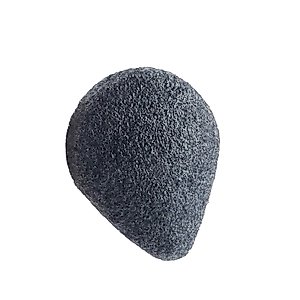 Julep Single Konjac Sponge - Face - Skin-Clarifying Charcoal Gentle Exfoliating Cleansing Tool with Convenient Suction Cup Hook