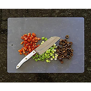 Thin Clear Flexible Plastic Cutting Board Chopping Mat 12" x 15" (2 Pack)