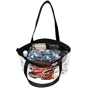 Purses for Women, Tote Bag, Handbags for Women, The Tote Bag, animal giraffe watercolor art pattern