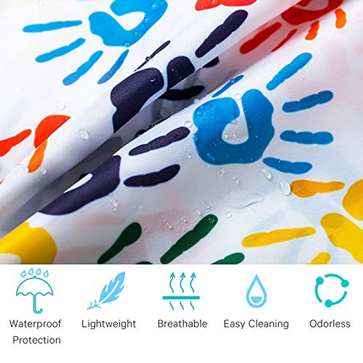 Kids Art Smock Girls Boys Artist Painting Apron with Pockets Sleeveless Smocks for Child 2-7 Years