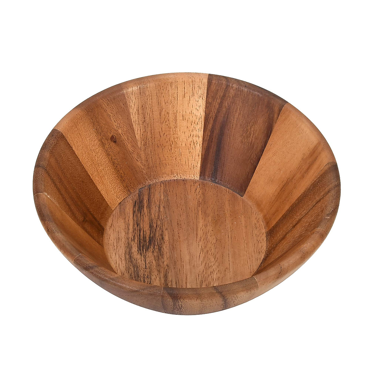 AeraVida Exotic Nature Handmade Large 8-inches Rain Tree Wooden Bowl | Large Wooden Salad Bowl | Handmade Wood Bowls | Handmade Wooden Bowl | Brown Wooden Bowl