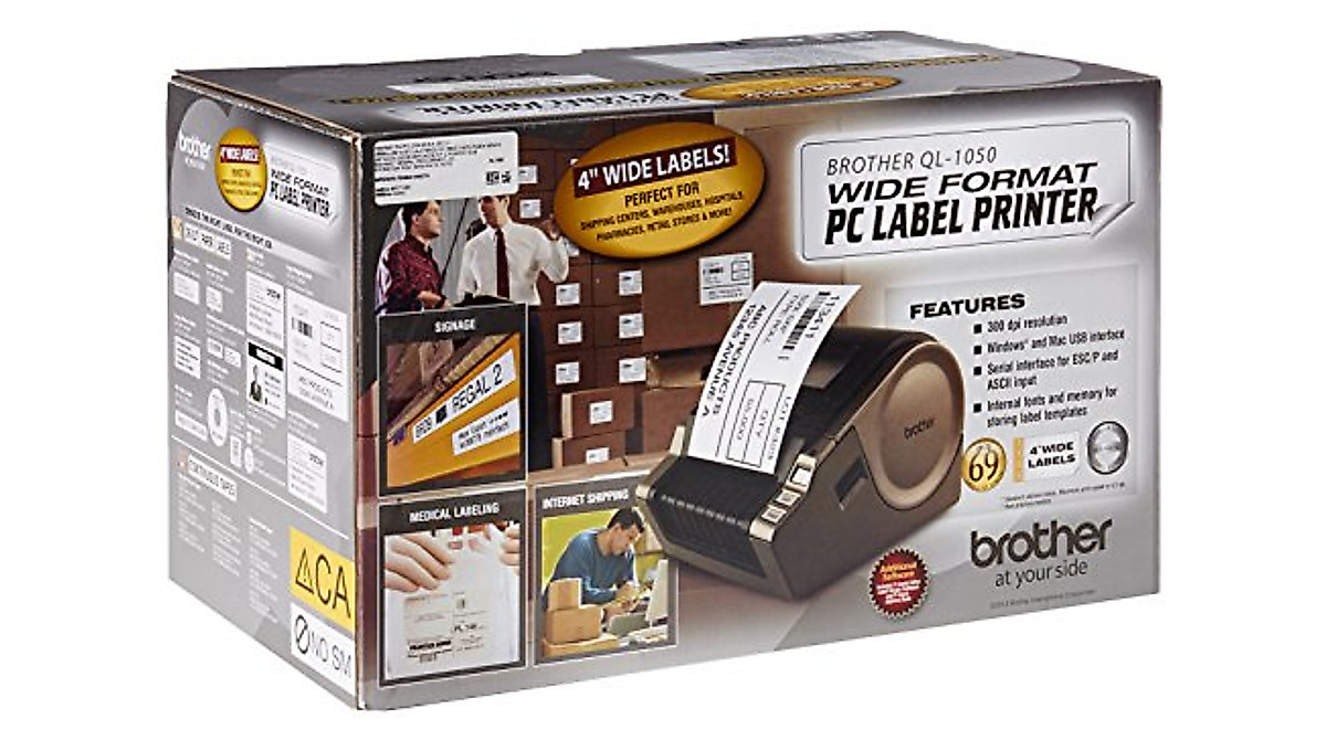 Brother QL-1050 Wide Format Label Printer - Fast, Reliable Printing