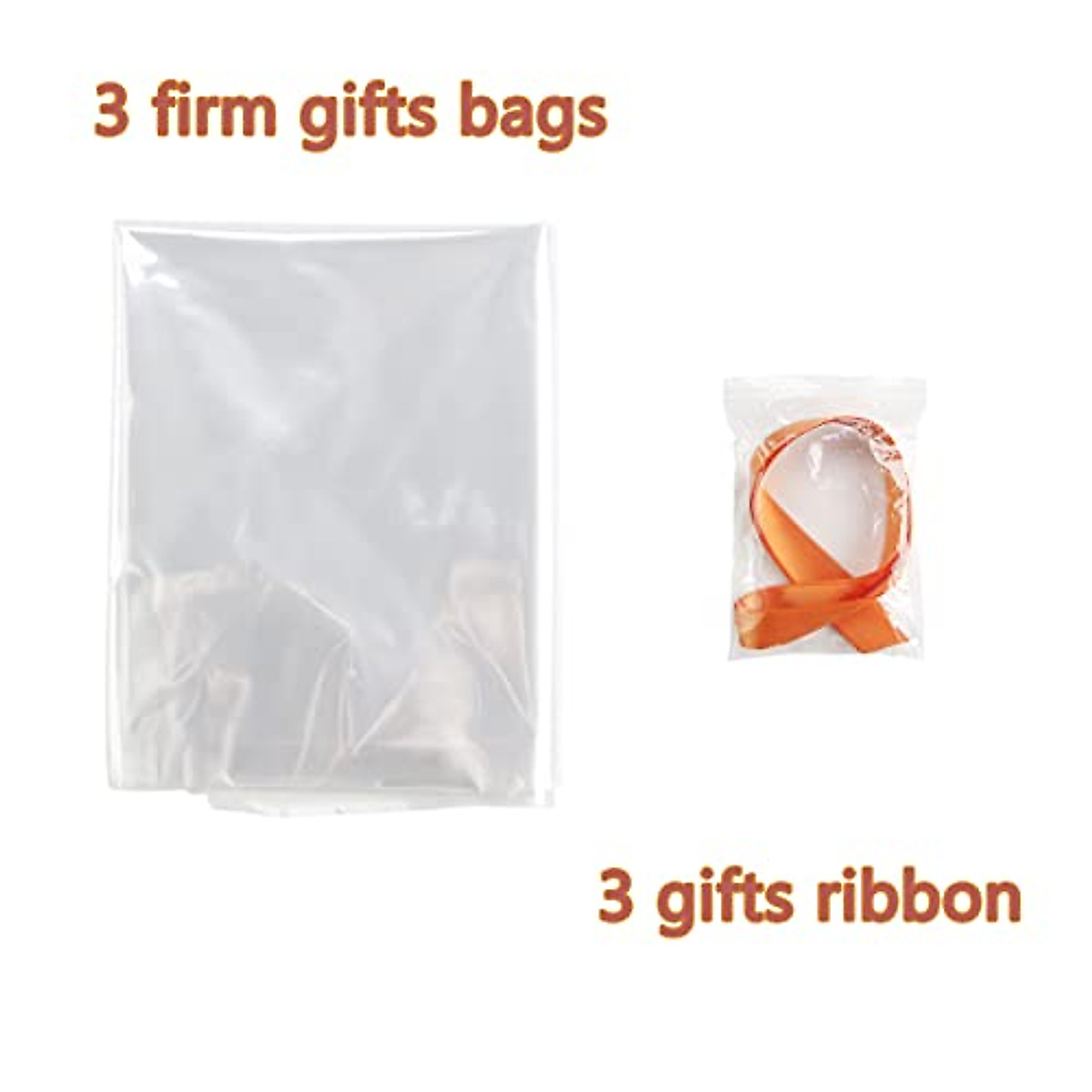 Pro Goleem 3-Piece Small Woven Basket with Gift Bags and Ribbons, Different Size Baskets for Gifts Empty, Easter Baskets Empty, Rope Basket for Storage, 12"X 8" X 5" Baby Basket with handles, White