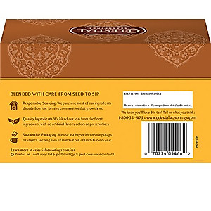 Celestial Seasonings Black Tea, Chai Tea, India Spice, 20 Count (Pack of 6)