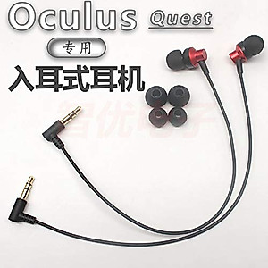 Oculus Quest VR Glasses Accessories: Separate headsets in-Ear Immersive headsets (red)