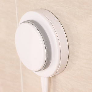 Powerful Vacuum Sucker White Wall Hooks Single Plastic Hanger Household Organization