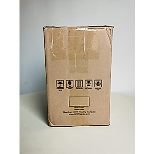 NCYP 12" Glass Tea Bags Box Organizer, Sugar Packets Storage Container, Decor 8 Grids Compartments Divided Handmade Brass Metal Frame Jewelry Counter Top Display Case Large, Glass Box Only