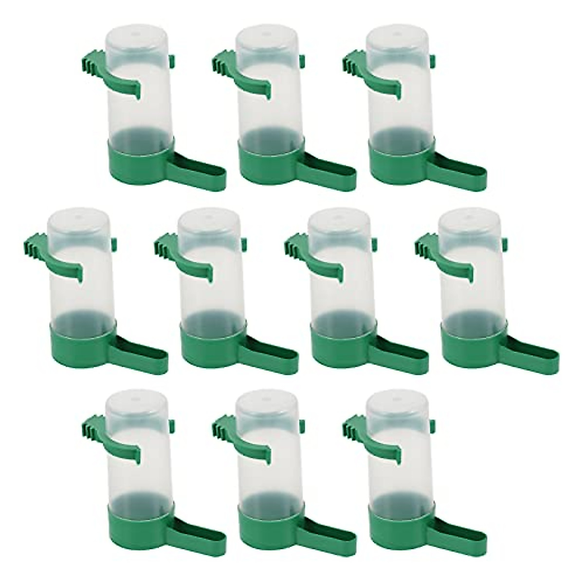 Bird Feeder, Bird Water Dispenser for Cage, 10PCS Automatic Bird Water Feeder for Cage Pet Parrot Budgie Lovebirds Cockatiel Automatic Bird Feeder