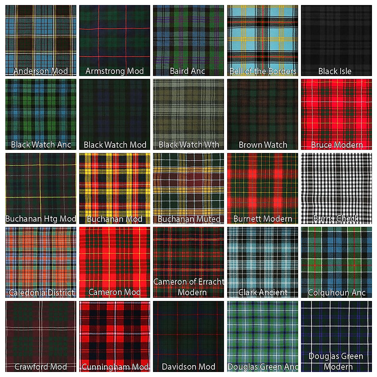 Homespun Wool Blend Plaid Tartan Fabric by The Yard (Fraser Hunting Weathered)