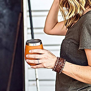 YETI Rambler 10 oz Wine Tumbler, Vacuum Insulated, Stainless Steel, Clay