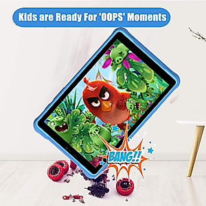 YINOCHE Kids Tablet 8 inch Tablet for Kids 64G Toddler Tablet for Toddlers with Parental Control Children's Tablet with case Included Dual Camera Support YouTube Netflix for Boys (Blue)