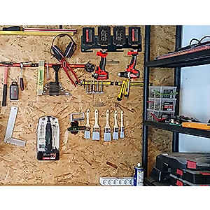 SZWJT-LV Battery Holder, Milwaukee M18 Battery 4X, Wall Display Hook Holder, M18 Battery 4Bit Power Tool Storage, Wall Display Hook Holder （Aluminum Material）