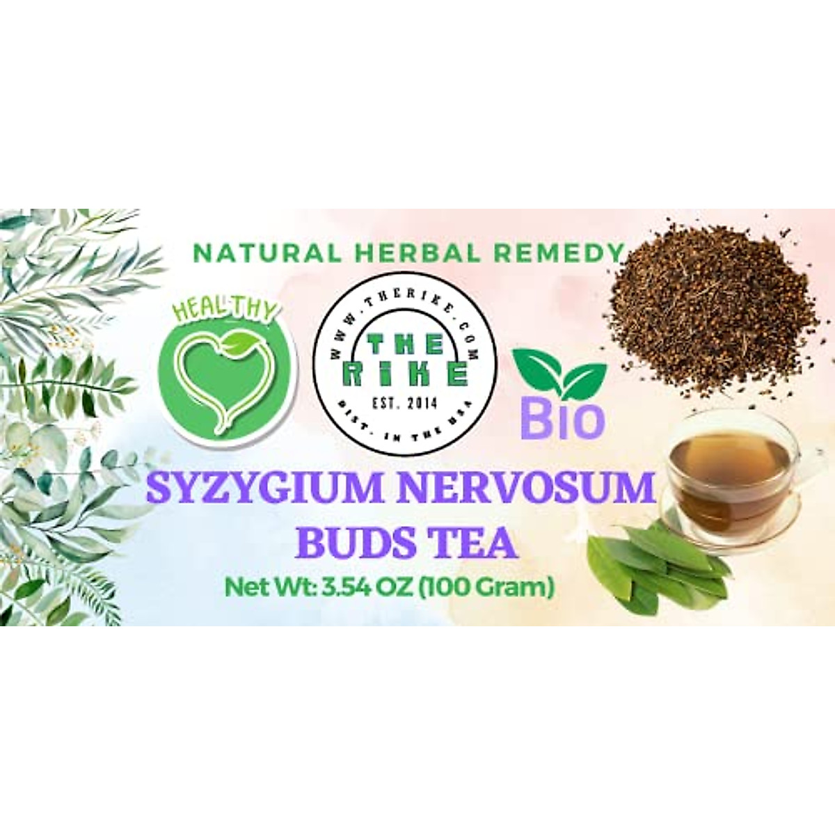 Nu Voi Herbal Tea 100 Gram Syzygium Nervosum Tea Cleistocalyx Operculatus C. Nervosum for Antioxidants, Skin Health, Stress Relief, Boost Energy, Immune System