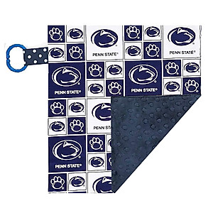 Future Tailgater Penn State Nitanny Lions Collegiate Licensed 10 x 10 Baby Crinkle Navy Minky Lovey