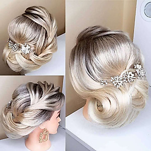 GEX 100% Human Hair Mannequin Head Blonde Training Practice Head for Styling Dying Cutting 613#Blonde (18”)