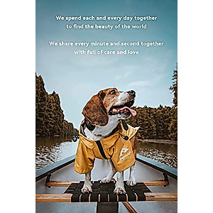 Petridge Dog Raincoat Jacket Waterproof Windproof Coat for Small Medium Large Dogs (65 Navy)