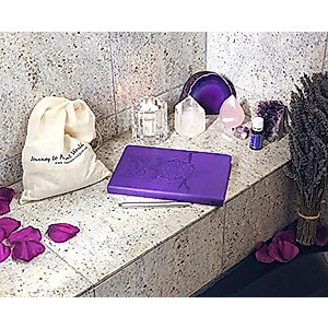 Dream To Awaken Owl Grimoire Journal | Blank Book of Shadows Journal | Witch Planner | Gift for Wiccan, Pagan, Mystic, Alchemist, Dreamer, Goddess | Vegan Leather Spell Book Blank | Hardcover | 5 3/4" x 8 1/2"