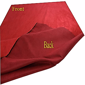 58" Wide Suede Fabric Red Fabric by The Yard