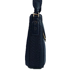 Marc Jacobs H211L01RE21-426 Blue Sea With Gold Hardware Women's Leather Shoulder Hobo Bag