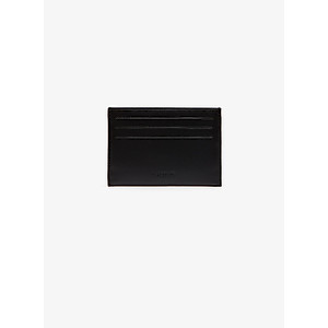 Lacoste NH1346FG Mens Leather Fitzgerald Credit Card Holder Wallet,Compact, Black, One Size