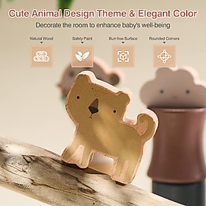 WOODEN TEETHER Forest Animal Stacking Balance Toy - Fun and Educational Game for Kids - Develops Fine Motor Skills and Hand-Eye Coordination