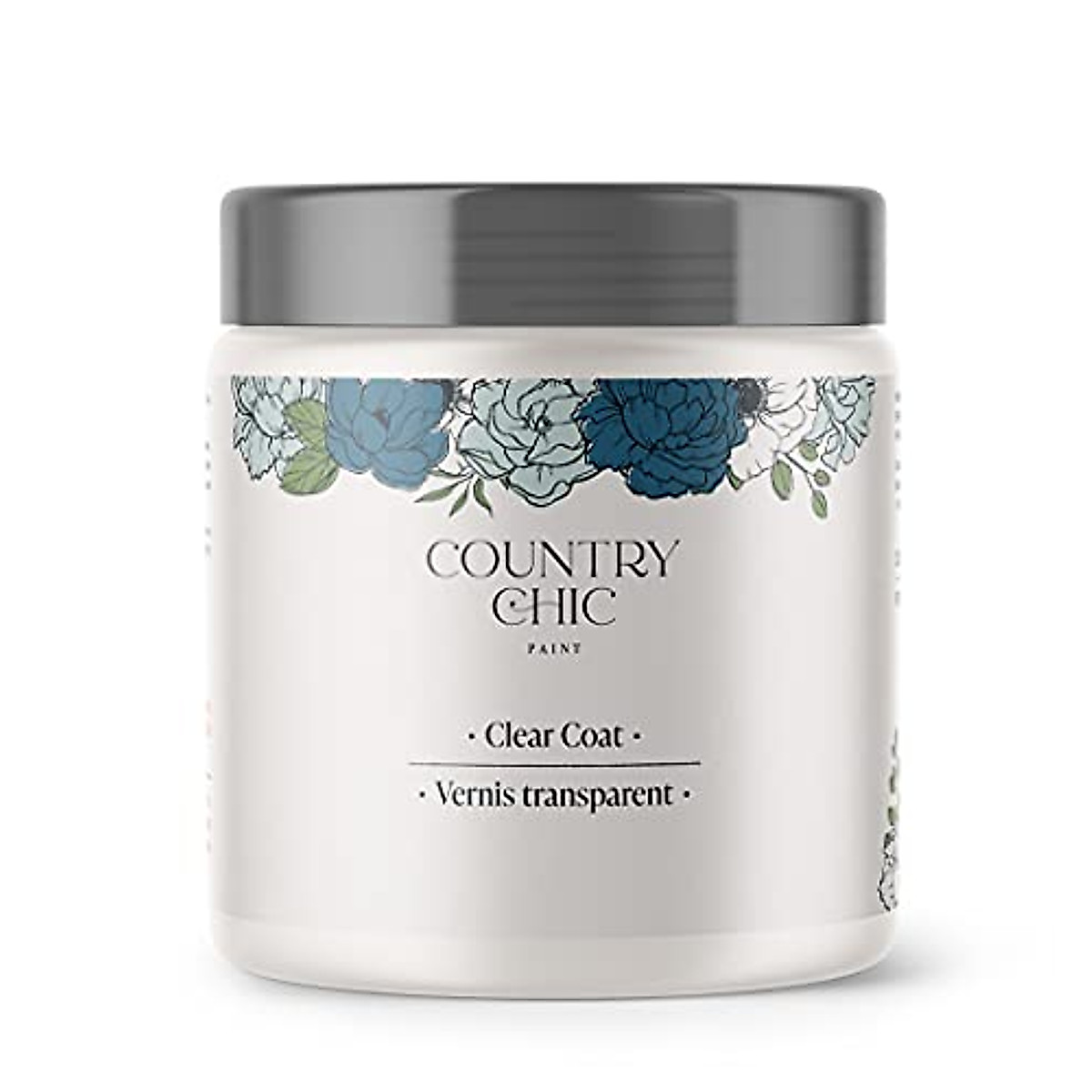 Clear Coat (4oz) - Eco-Friendly Clear Satin Sheen Top Coat for Chalk Style Wood Furniture Paint, Non-Yellowing Waterproof Finish, Easy Application